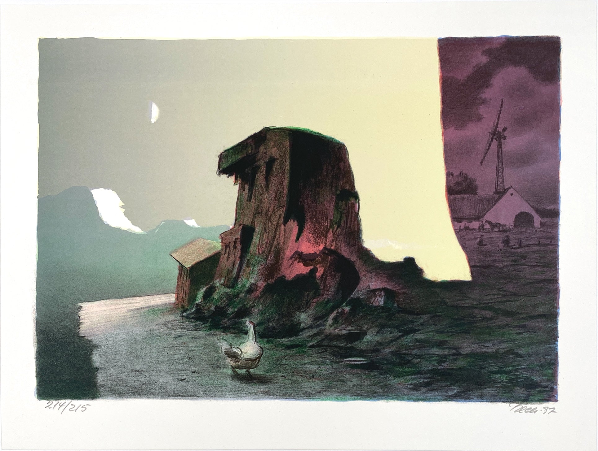 Poul Anker Bech - Litografi